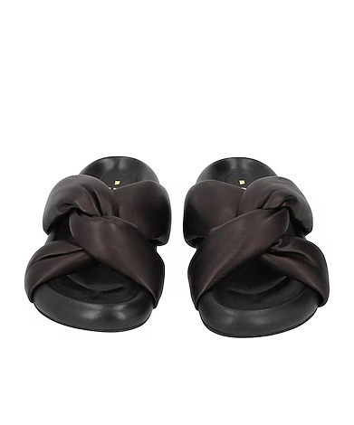 Marni Leather Knot Sandals - Black