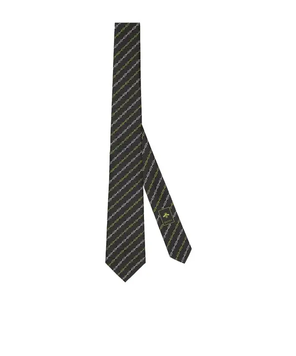 Gucci Horsebit Silk Jacquard Tie
