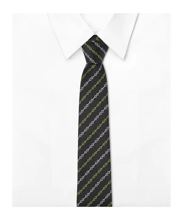 Gucci Horsebit Silk Jacquard Tie