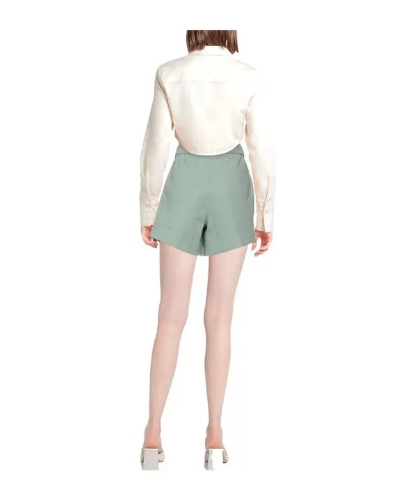 GANNI Simple Versatile Solid Casual Pants
