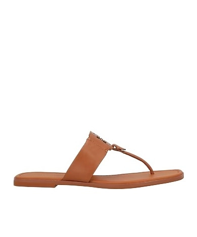Tory Burch Leather Thong Sandals With Logo Detail
