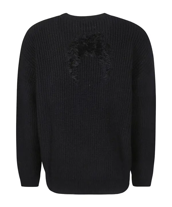MARINE SERRE Ribbed Knit Sweater
