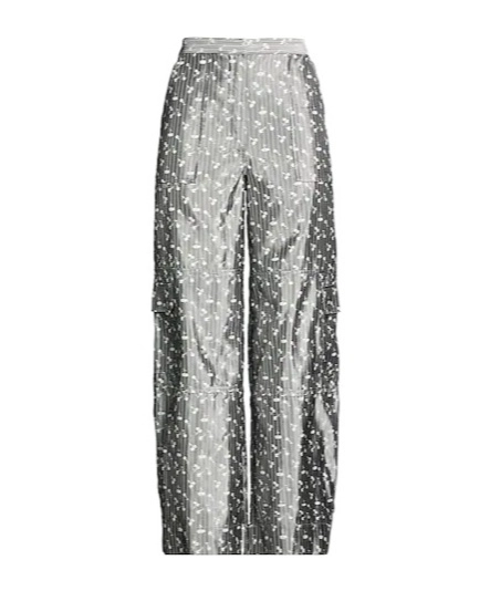 GANNI Striped Taffeta Cargo Trousers