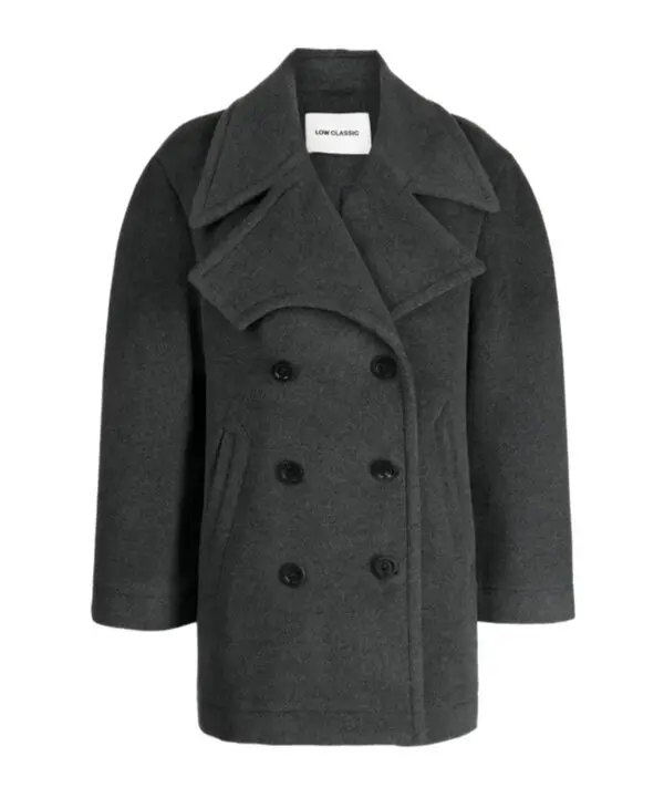 LOW CLASSIC Notched-lapels Double-breasted Coat