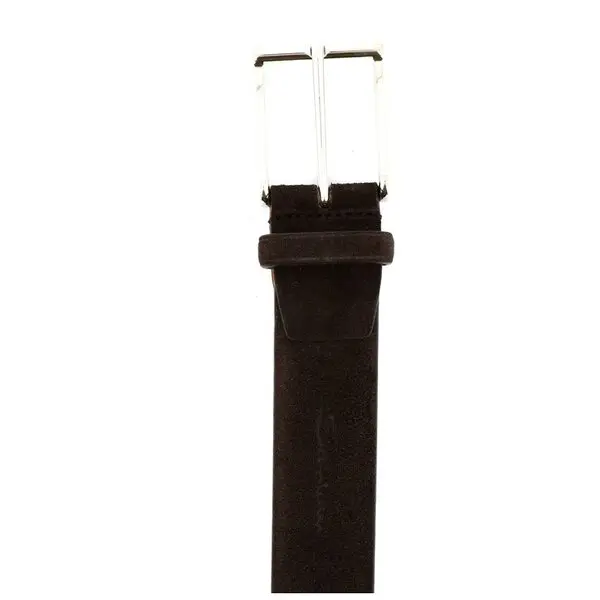 Santoni Rectangular Buckle Leather Belt