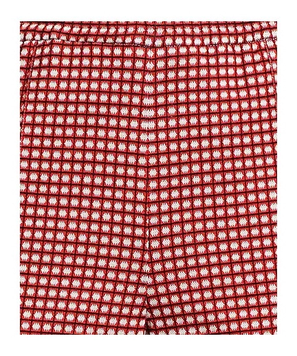 Marni High Waist Plaid Flare Pants