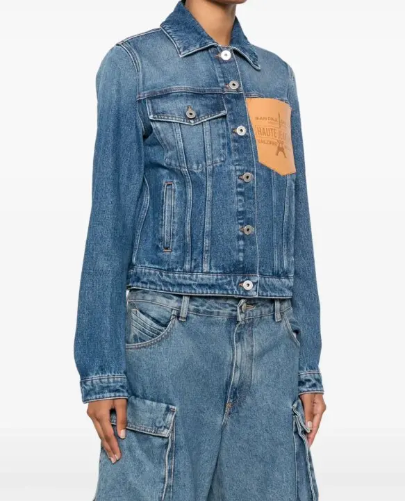 JEAN PAUL GAULTIER Denim Jacket With Logo Detail