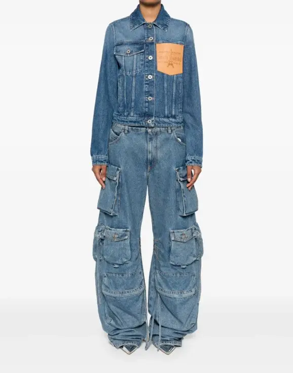 JEAN PAUL GAULTIER Denim Jacket With Logo Detail