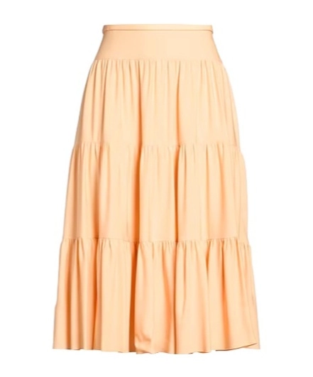 Chloé Pleated Chiffon Midi Skirt