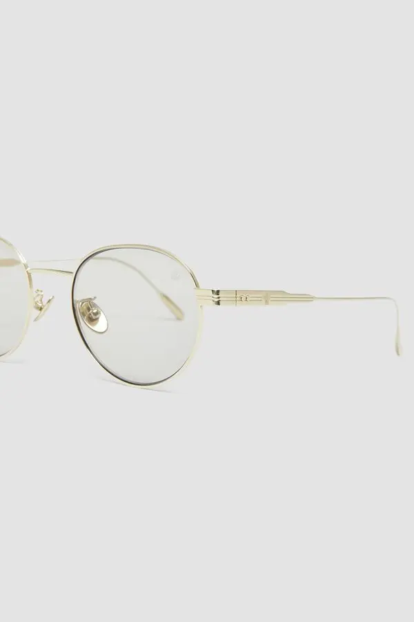 Moncler Subtila Round Sunglasses - White