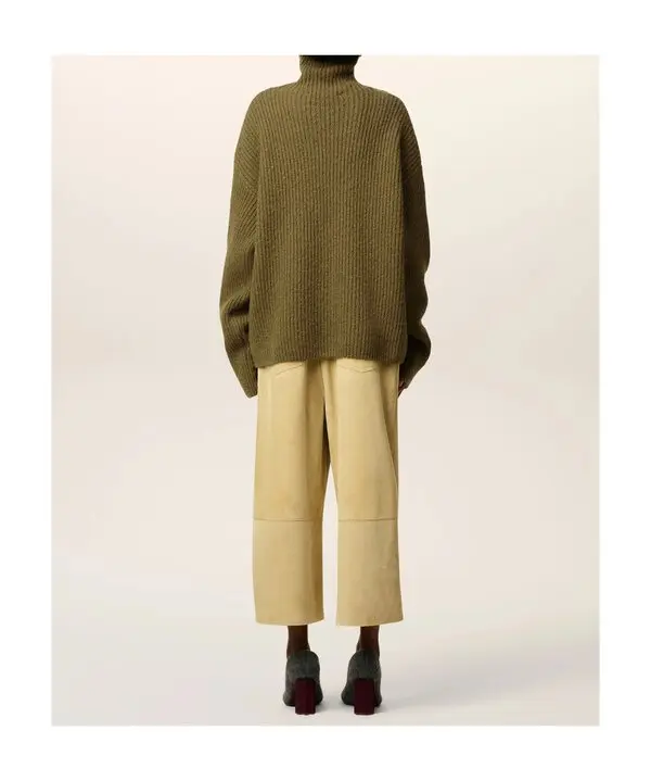 AMI Paris Funnel-neck Wool Sweater