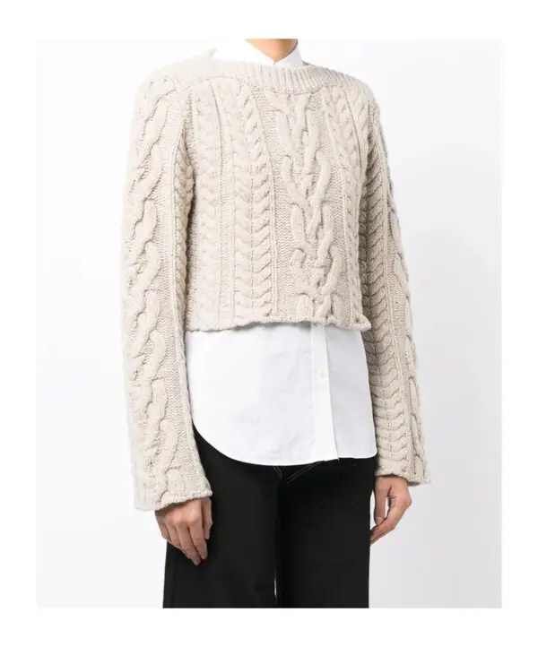 LOW CLASSIC Chunky-knit Wool Blend Jumper