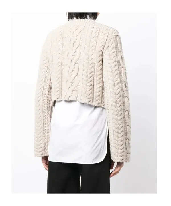 LOW CLASSIC Chunky-knit Wool Blend Jumper