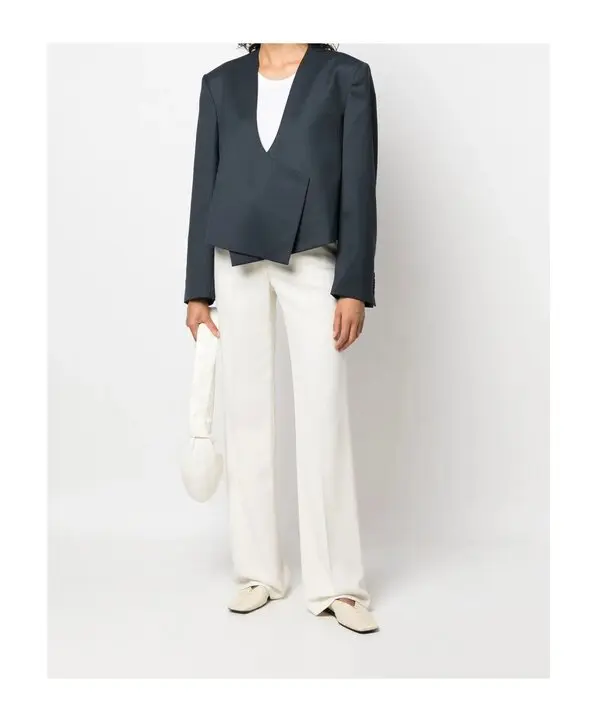 LOW CLASSIC Asymmetrical Wool-blend Jacket
