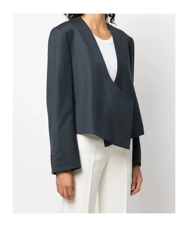LOW CLASSIC Asymmetrical Wool-blend Jacket