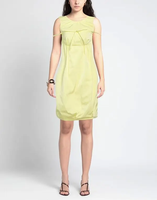 Sportmax Plain Taffeta Sleeveless Crewneck Balloon Dress