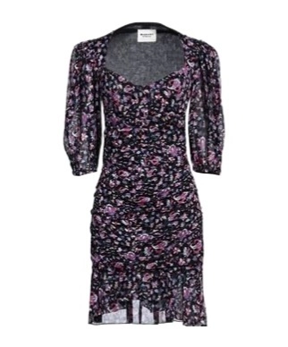 Isabel Marant Étoile Mini Dress With Floral Print And Gathered Detailing