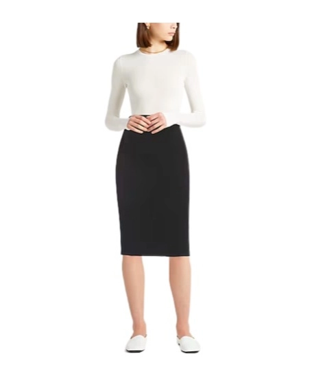 Max Mara High-waist Solid Crepe Skirt
