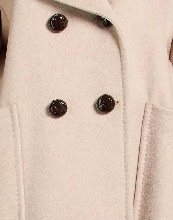 Max Mara Minimalist Double-breasted Cashmere Coat
