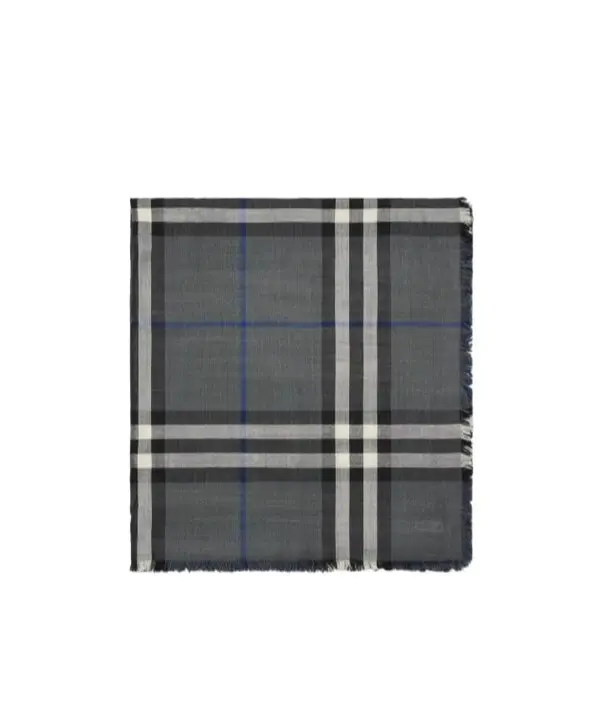Burberry Reversible Check Wool Silk Scarf