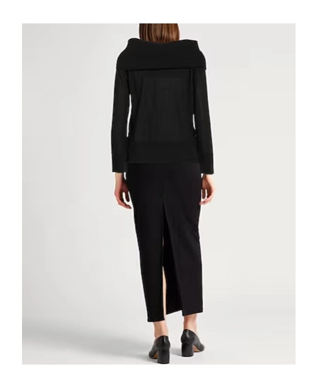 Max Mara Lightweight Solid Wool Knit Sweater