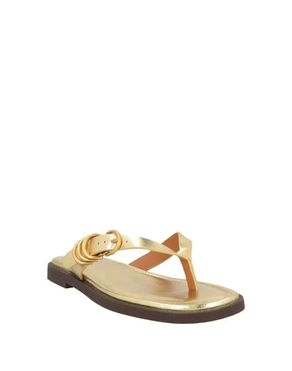 Rag & Bone Metallic Leather Flip-flops