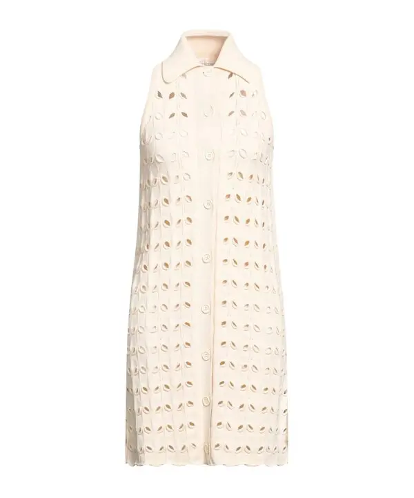 Sportmax Sleeveless Knit Dress With Perforated Detailing - No