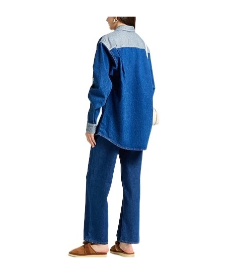 Marni Two-tone Denim Shirt