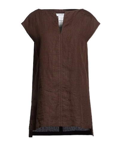 Max Mara Solid V-neck Short-sleeve Top