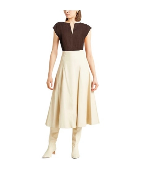 Max Mara Solid V-neck Short-sleeve Top