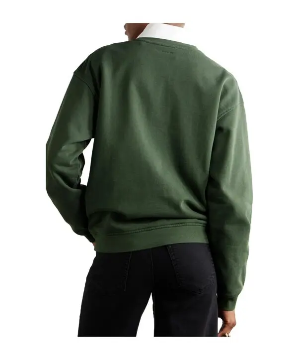 FRAME Embroidered Logo Crewneck Sweatshirt