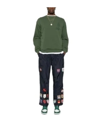 FRAME Embroidered Logo Crewneck Sweatshirt