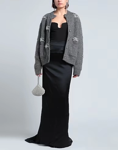 Balenciaga Asymmetrical Satin Skirt