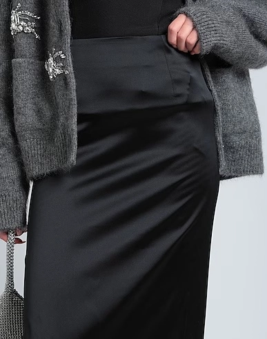 Balenciaga Asymmetrical Satin Skirt