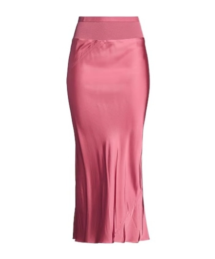 Rick Owens Solid Satin Pencil Skirt