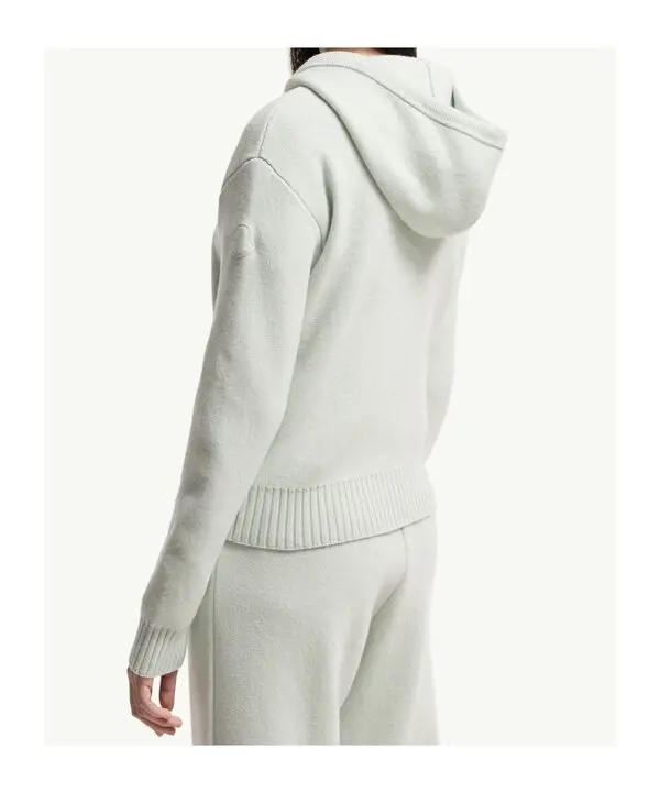 Moncler Cashmere Wool Zip-up Hoodie