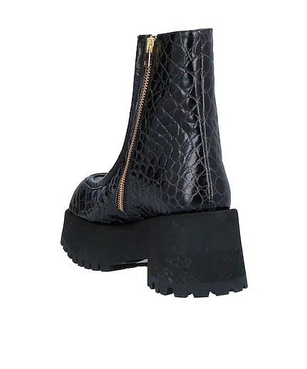 Marni Croc Print Platform Boots
