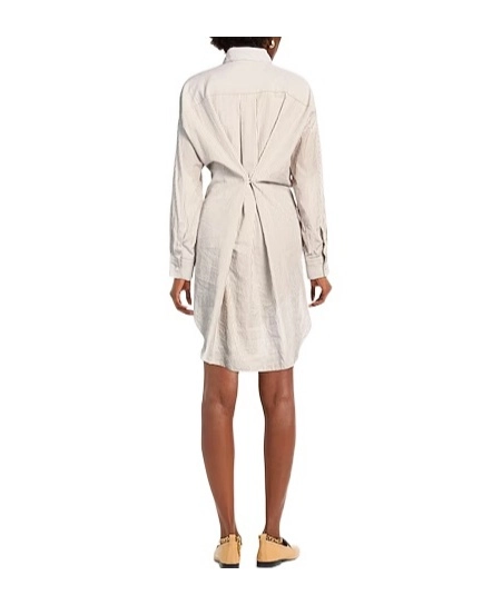 Isabel Marant Étoile Striped Long Sleeve Shirt Dress