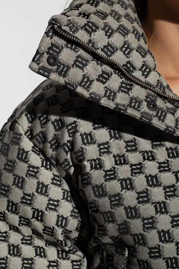MISBHV Monogram Pattern Casual Jacket - Gray