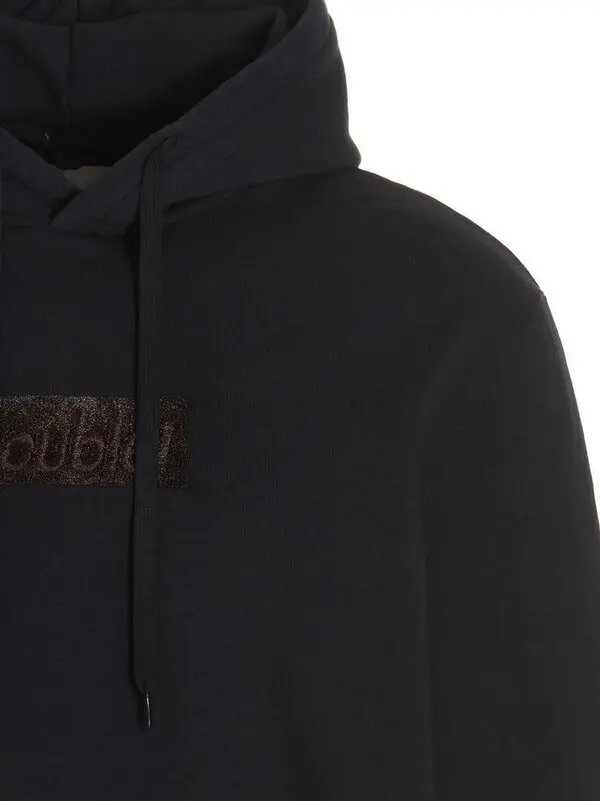 DOUBLET Polyurethane Embroidery Hooded Sweatshirt