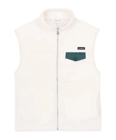 SPORTY  RICH Sporty & Rich Zipped Polar Vest - White