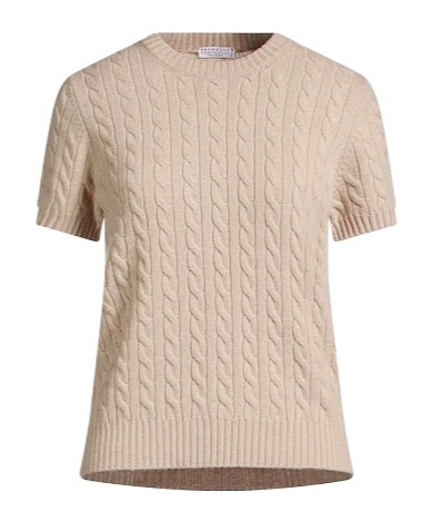 Brunello Cucinelli Crew Neck Short-sleeve Knit Top