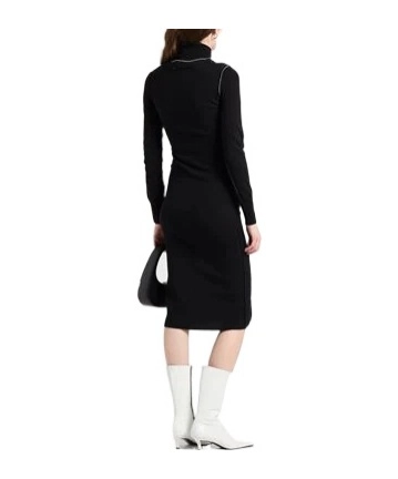 MAISON MARGIELA Knit Turtleneck Midi Dress