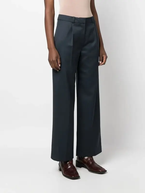 LOW CLASSIC Wool-blend Straight-leg Trousers