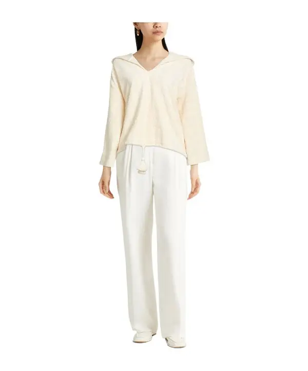Tory Burch Hooded Track Jacket With Drawstring Detail