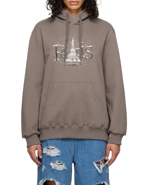 DOUBLET Graphic-print Cotton Hoodie