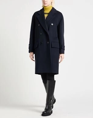 Max Mara Stylish Minimalist Solid-color Double-breasted Coat
