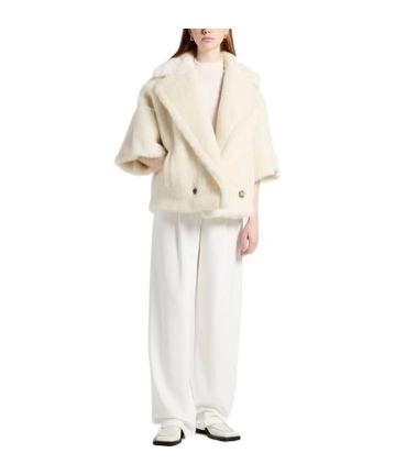 Max Mara Double-breasted Shearling Coat