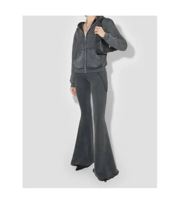 MISBHV Flared Track Pants With Logo Waistband