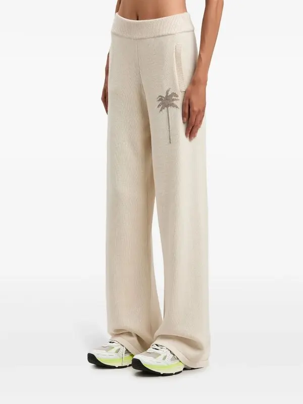 Palm Angels Palm Tree Knitted Trousers